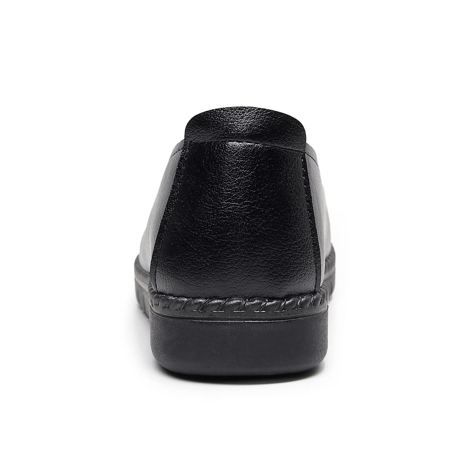 Fashion Four Seasons Women Casual Shoes Flat Bottom Thick Soles Soft and Comfortable Solid Color Simple High Top Sneaker Black