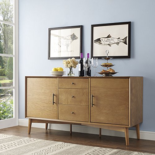 Crosley Furniture Landon Buffet and Large Console, Acorn