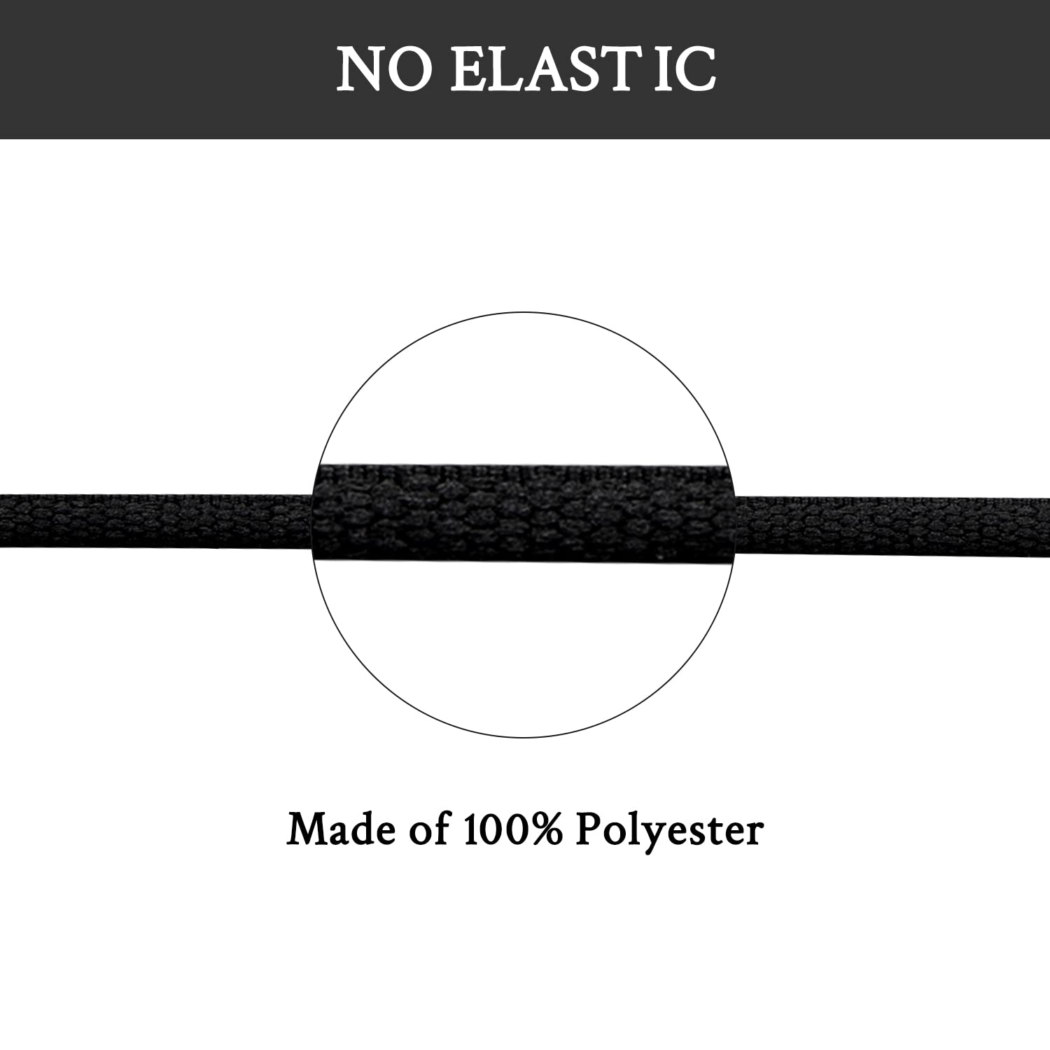 Endoto 2 Pairs Shoelaces Replacement Oval Laces for New Balance 608v5, 530, 806, 1006, 1540v3, 808, 1010 Running Shoes(Color:Black,Size:60Inch)