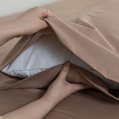 ORIENT Microfiber King Sheets Set,Hotel Luxury Soft Microfiber Bed Sheets Set,Extra Easy Fit Home Sheet Set, Wrinkle, Fade, Deep Pocket Fitted Sheet,Bedding Flat Sheet, Pillow Cases (Beige, 4-Piece)