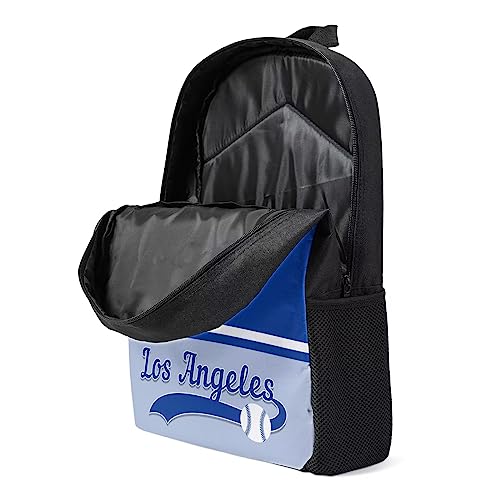 Los Angeles Custom Backpack High Capacity,Laptop Bag Travel Bag,Add Personalized Name And Number,Gifts For Baseball Fans
