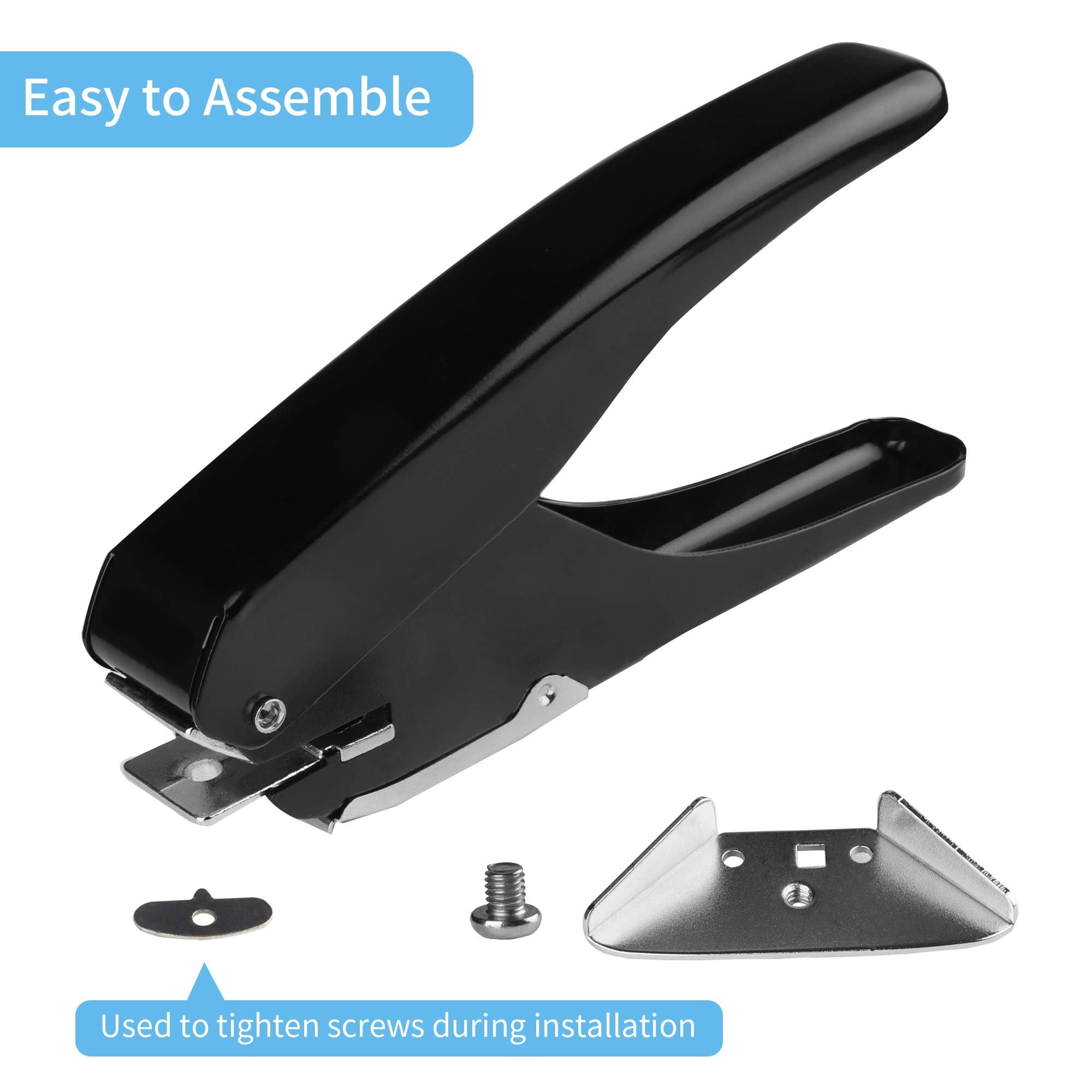 Dlicoda Corner Rounder, 2 in 1 Trimmer Cutter for Corners and Laces, Heavy Duty Round Corner Punch for ID Cards, Paper Crafts, Scrapbooking and Photos