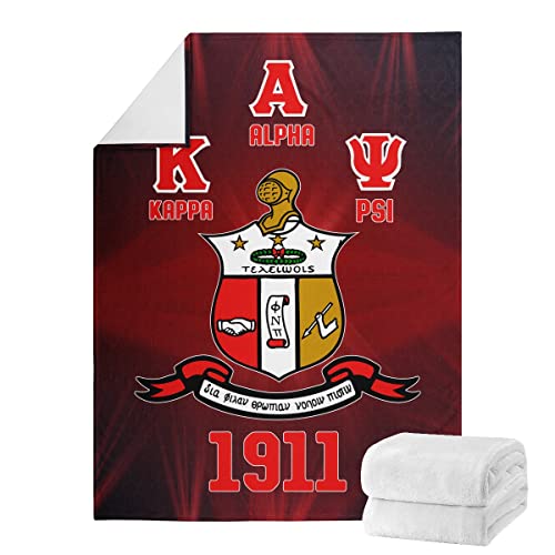 Win FaFA Gao Kappa Alpha Psi Premium Flannel Fleece Blanket Throw Blanket Textured Solid Soft Sofa Couch Cover Blanket Large Flannel Fleece Plush Throw Blanket (60''x50'')