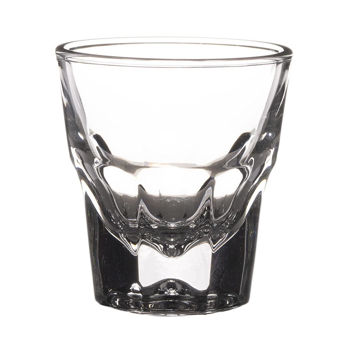 ECODESIGN-US Set of 4 Gibraltar Rocks Espresso Glasses - 4.5 ounce - for cortado coffee shots - w coasters