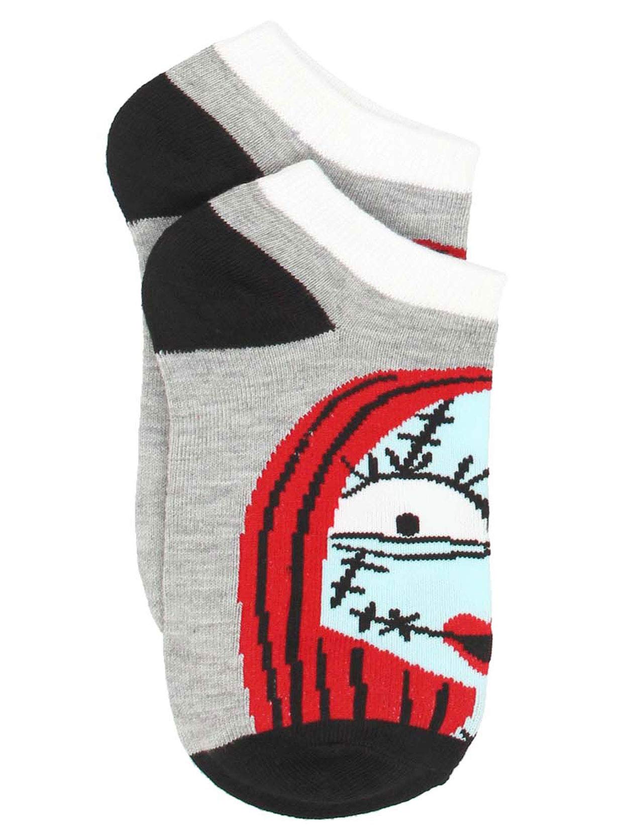 Disney The Nightmare Before Christmas Womens Socks, 6 pack, Jack Sally Purple, Large (9-11)