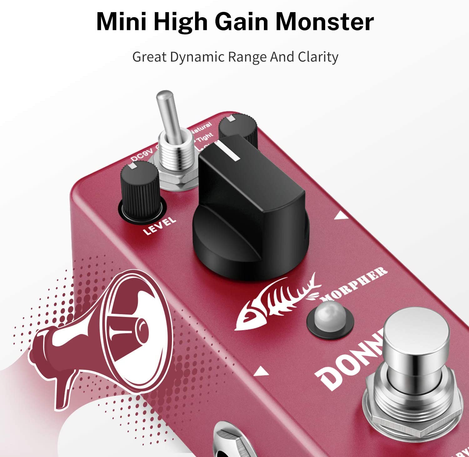 Donner Compressor Pedal, Donner Distortion Guitar Pedal
