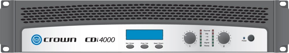 Crown CDi 4000 Two-Channel, 1200-Watt @ 4β¦, 70V/140V Power Amplifier