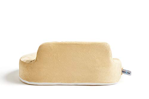 My Brest Friend Super Deluxe Nursing Pillow for Breastfeeding and Bottlefeeding with Lumbar Support, Convenient Pocket and Removable Slipcover, Gold