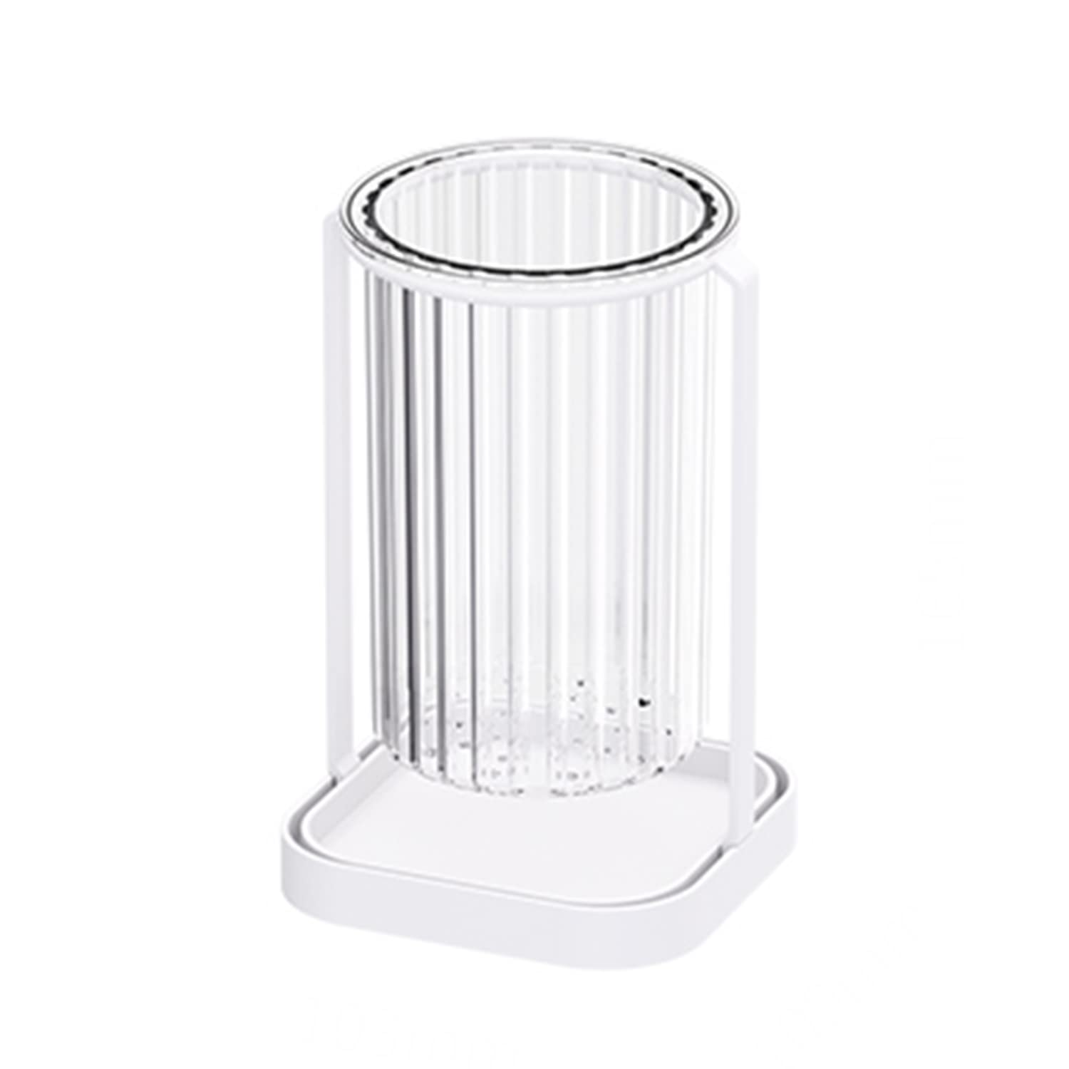 EVERQUEIN Flatware Organizers Clear Plastic Utensil Holder for Kitchen, Keep Your Cutlery Organized and Easily Accessible, Suitable for Organizing Spurtles,Spoons,Spatulas