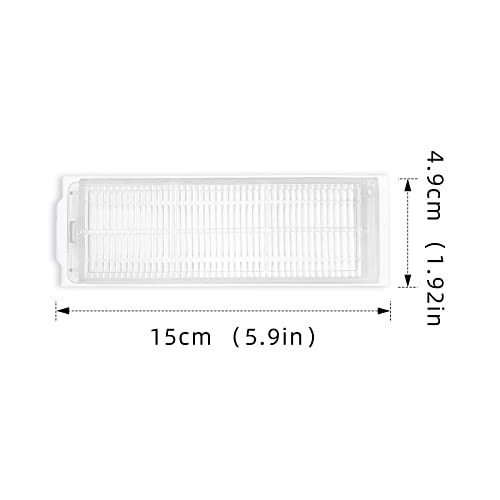 LVTENGAI Replacement Parts Compatible with WYZE Robot Vacuum Cleaner WVCR200S Accessories, 2 Main Brushes, 4 Hepa Filters, 6 Side Brushes Attachment Spare Pack