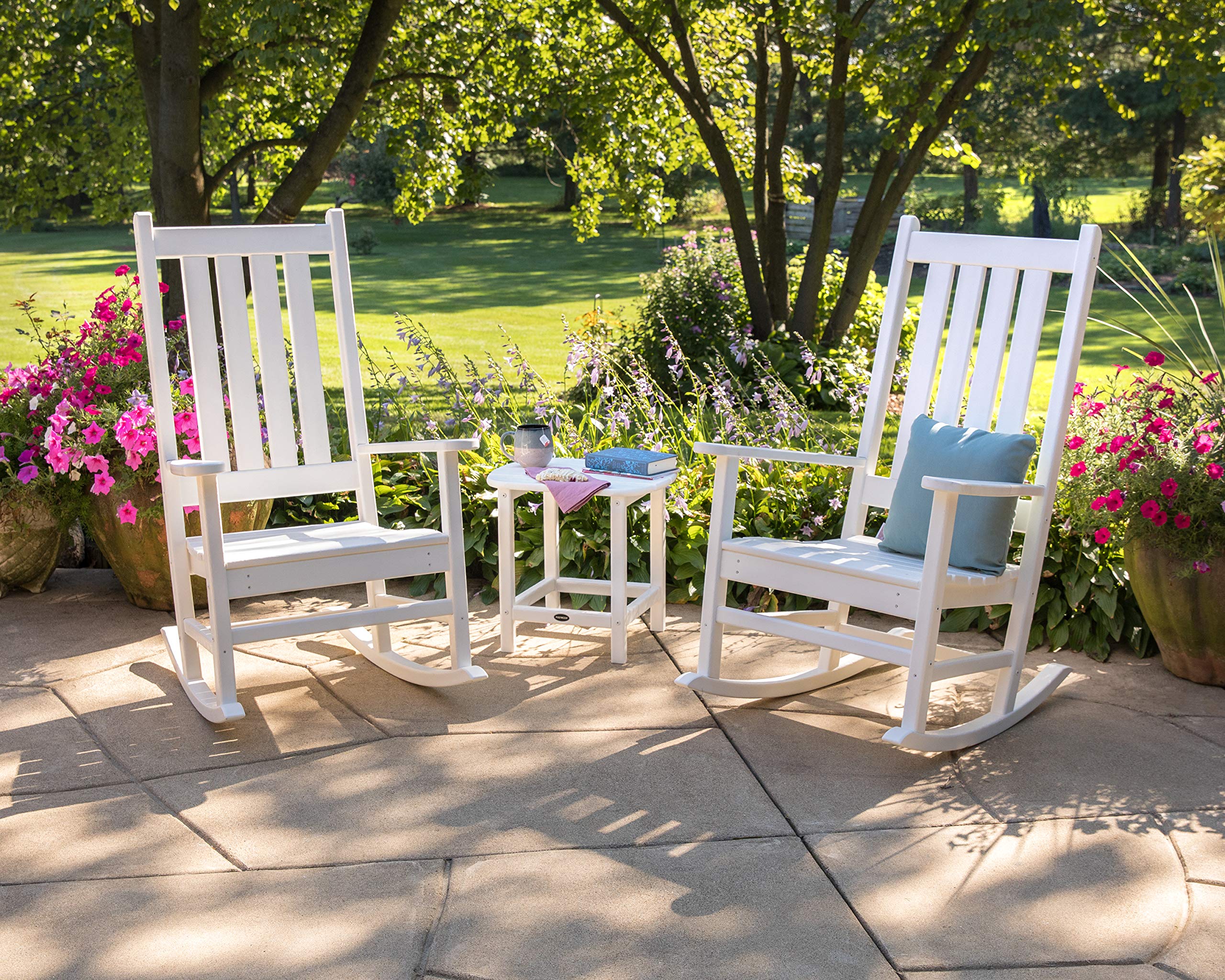 POLYWOOD Vineyard 3-Piece Rocking Set (Mahogany)
