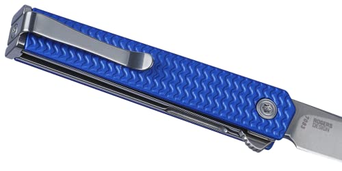 CRKT Ceo Microflipper EDC Folding Pocket Knife: Gentleman's Knife, Everyday Carry, Liner Lock, Aluminum Handle with Deep Carry Pocket Clip 7083