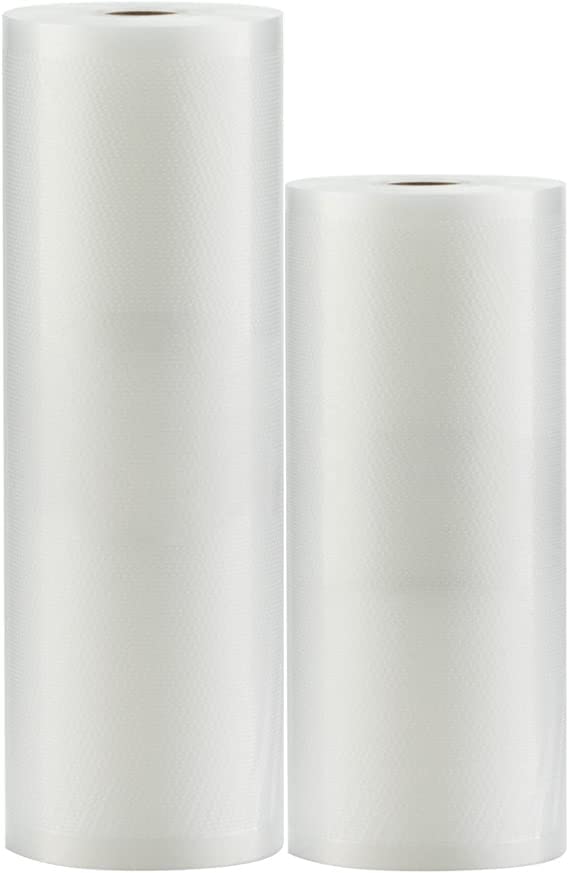 Vacuum Sealer Bags 11x20 and 8x20 Rolls for Potane, Food Saver, Seal a Meal, Weston. Commercial Grade, Heavy Duty, Great for vac storage, Meal Prep or Sous Vide