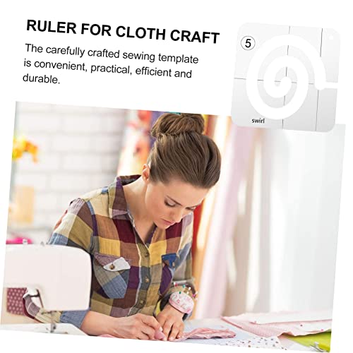 CORHAD 1pc Sewing Patch Ruler Transparent Ruler Quilting Frames for Hand Quilting Stencils for Quilting Cutting Table for Sewing Room Quilting Machine Domestic Acrylic Cloth Ruler Pattern