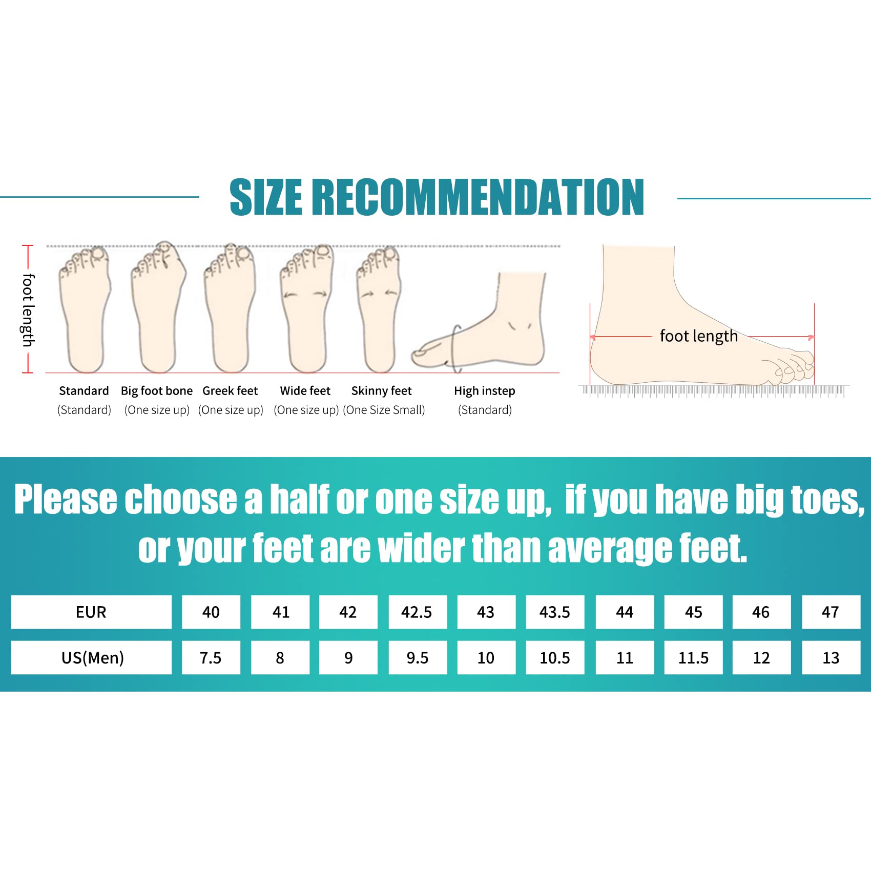 FATES TEX Waterproof Shoes for Men Tennis Sneakers Rain Water Resistant Comfortable Walking Running Casual Breathable Work Shoes(10,Black White)