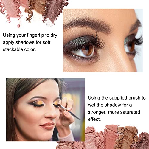 Eyeshadow Palette, 10 Colors Nude Eyeshadow Palette Smooth Matte Eye Makeup Palette,High Pigmented, Naturing-Looking, Ultra-Blendable,Long Lasting High Pigment Nude Matte Eyeshadow with 6 Eyeshadow Brush (04#)