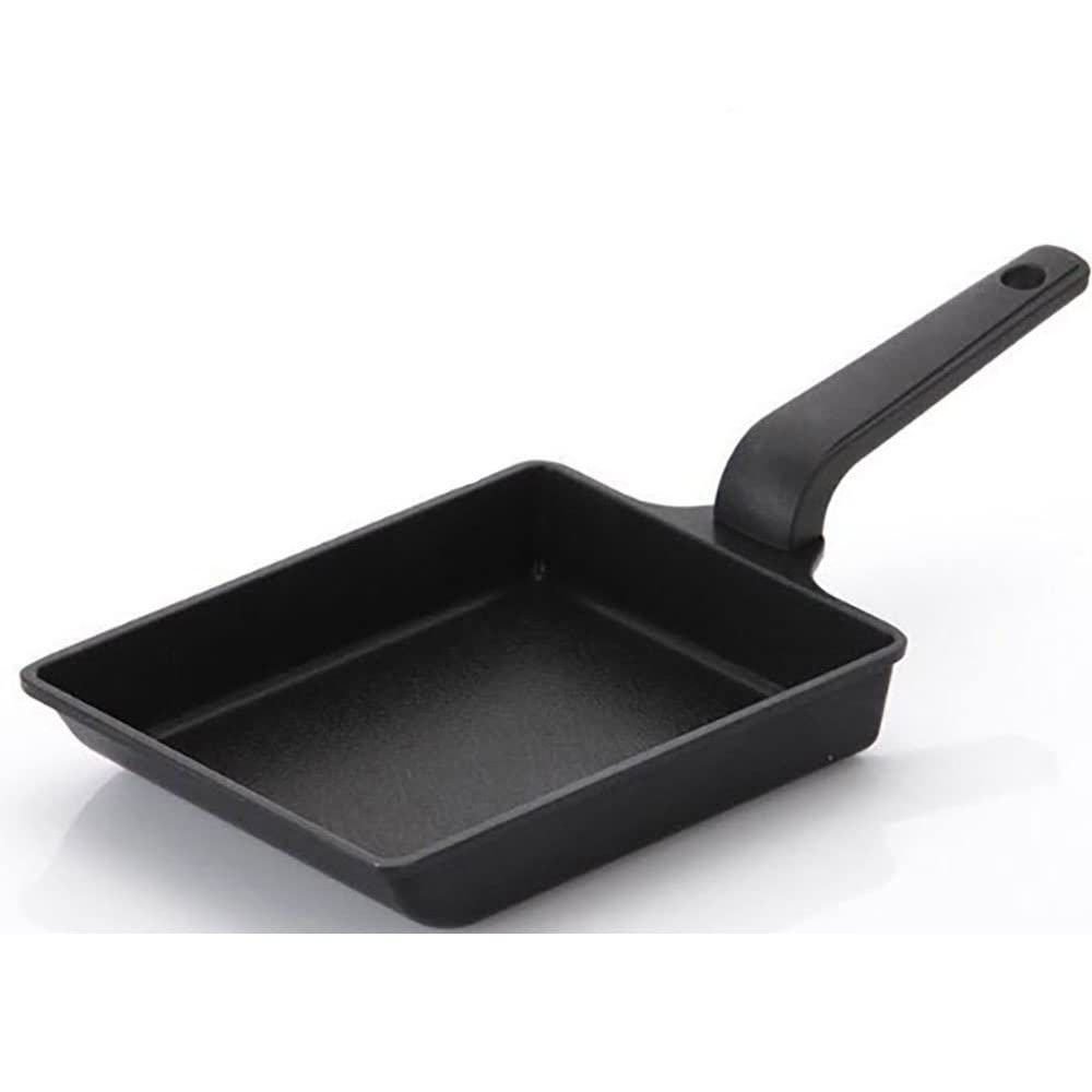 Kitchen Flower Tamagoyaki Japanese Omelette Egg, Non stick Coating, Square Frying Pan (14x20cm)