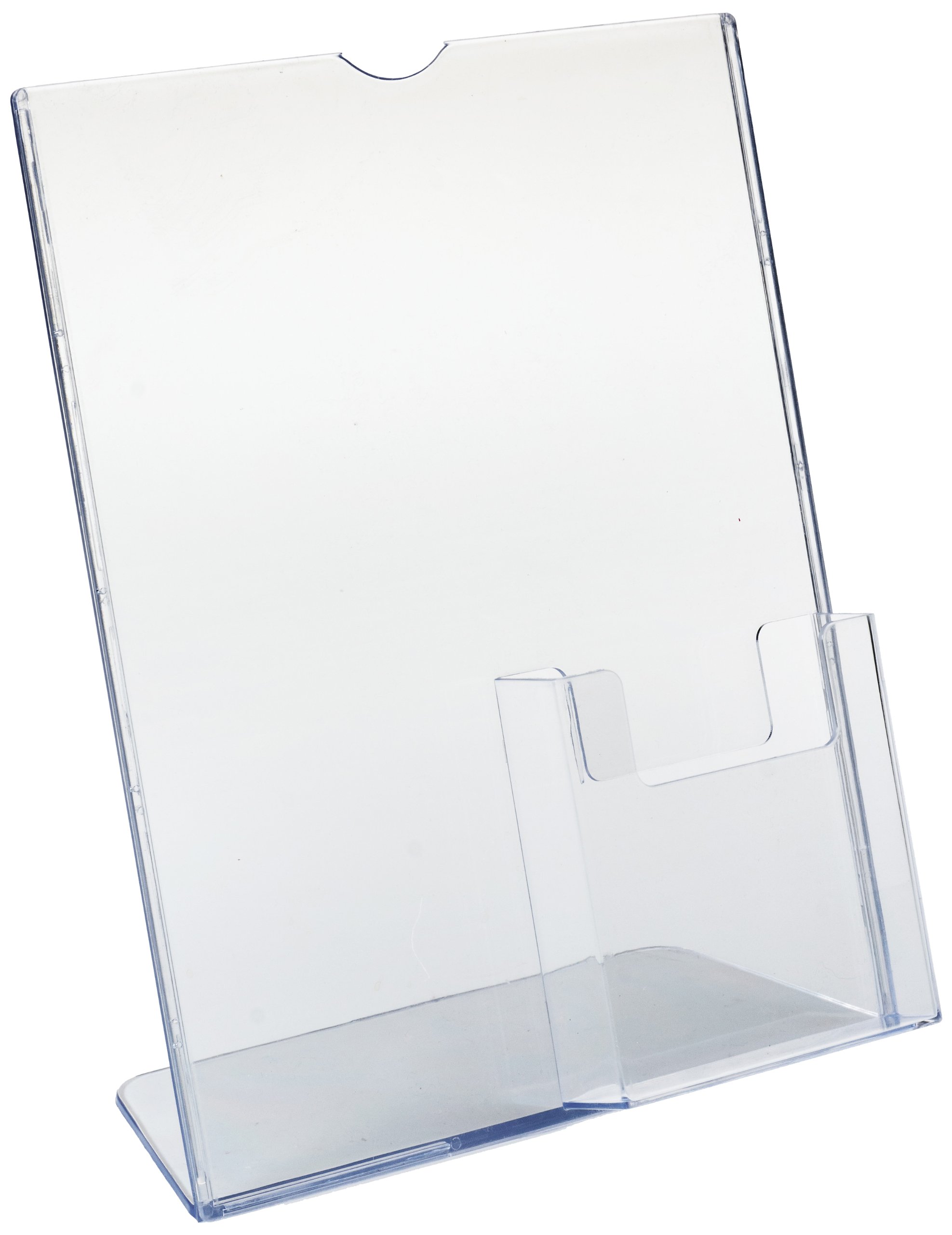 Displays2go Sign Frames for 8.5 x 11 Inches Posters with Brochure Pocket for 4-Inch Pamphlets, Set of 6 (590501SD)