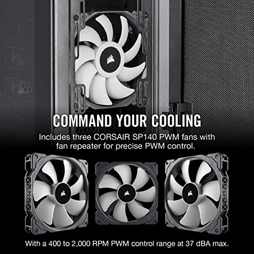 Corsair Carbide Series 678C Low Noise Tempered Glass ATX Case, Black