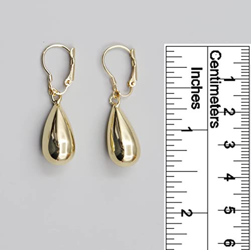dh&yp Gold teardrop earrings for women,French Style Simple Temperament Water Drop Dangle Earrings for Women, Independent Designer, gift for girlfriend, Mom, Sister