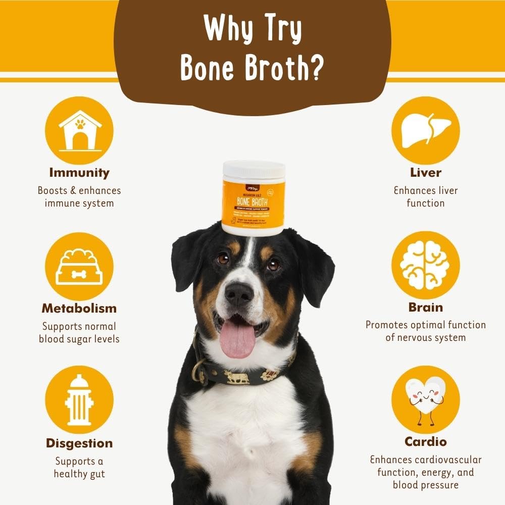 iHeartDogs Bone Broth and Advanced 8-in-1 Joint Supplement for Dogs Bundle