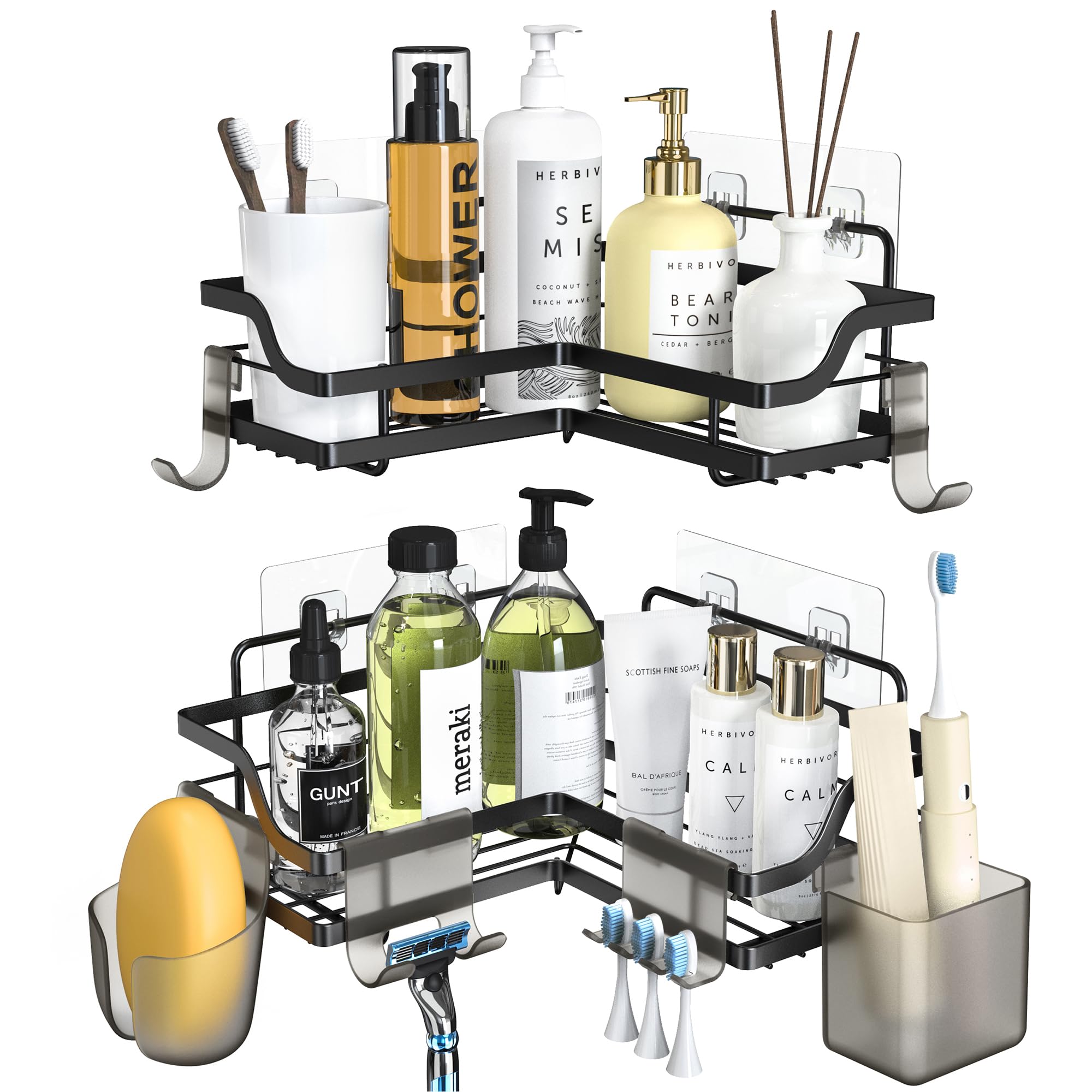 ENIBOE Corner Shower Caddy and Paper Towel Holder