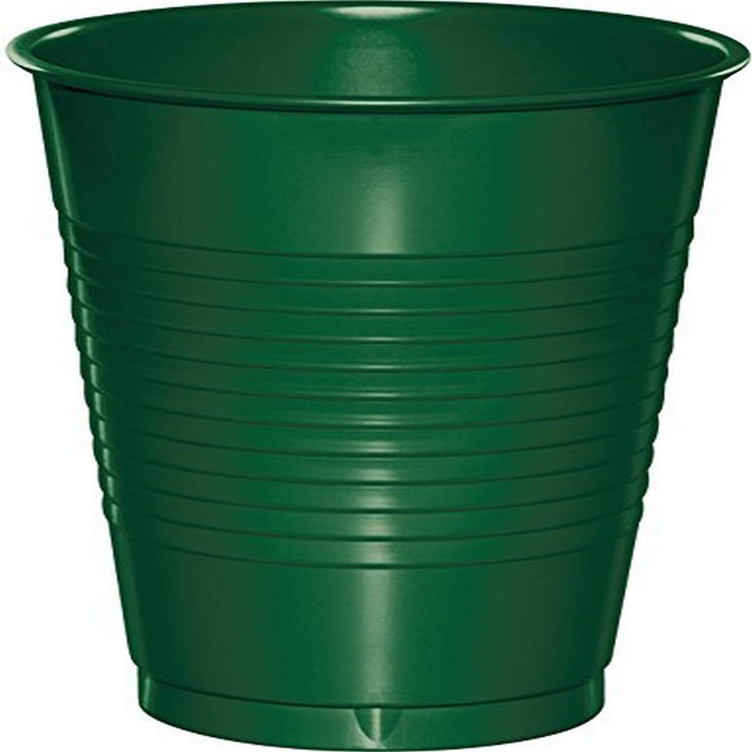 Creative Converting Touch of Color Premium Plastic Cups Party Supplies, 20 Count (Pack of 1), Hunter Green