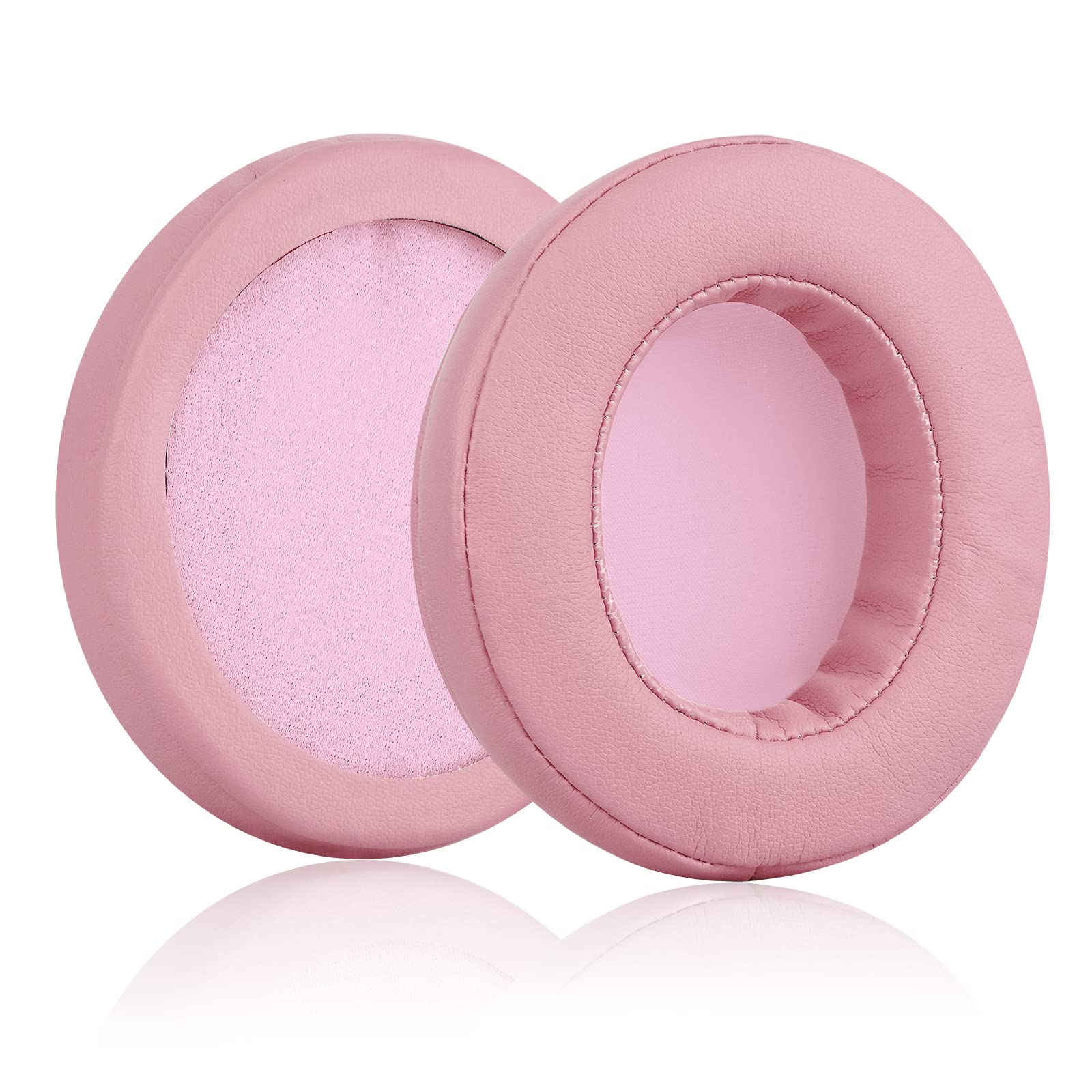 JECOBB Replacement Ear Cushion Cover with Protein Leather & Memory Foam for Razer Kraken X, Kraken X Ultralight, Kraken X Lite Headphone ONLY β Oval ( Pink )