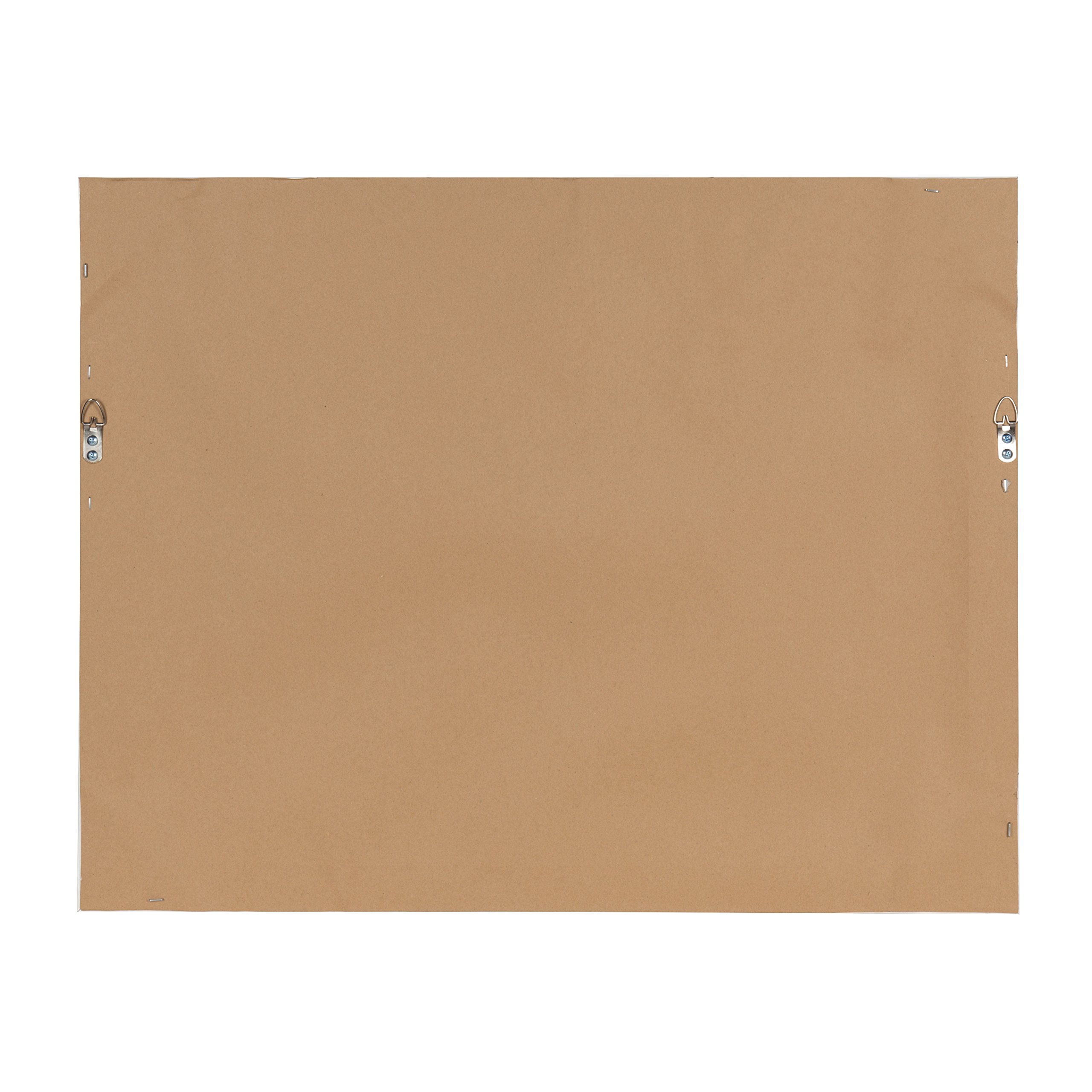 DesignOvation Beatrice Framed Magnetic Chalkboard Monthly Calendar, 23x29, Walnut Brown