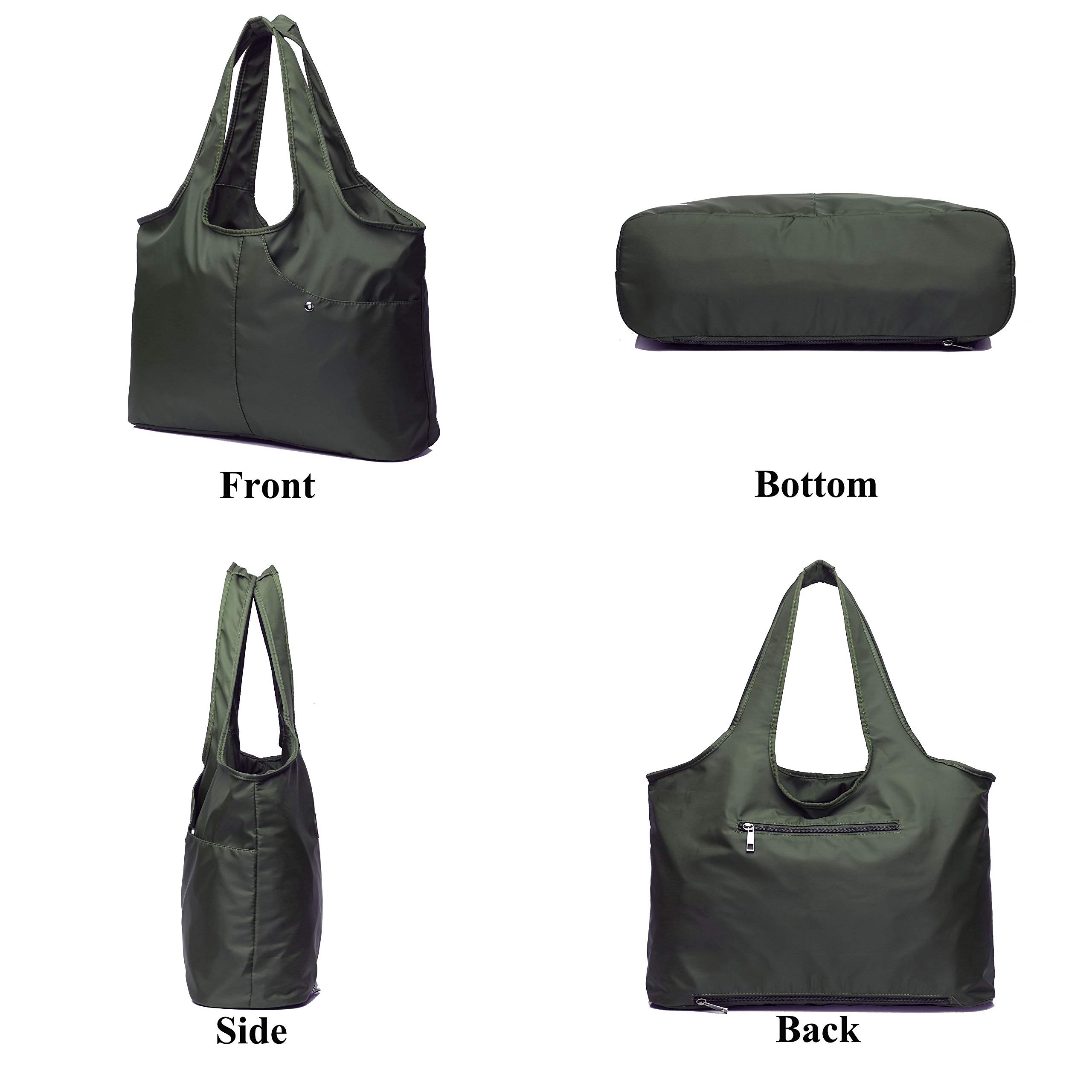 Women Fashion Large Tote Shoulder Handbag Waterproof Tote Bag Multi-function Nylon Travel Shoulder