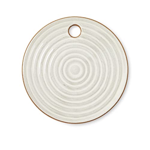 MAGENTA Monterey by Citrine Serving Board, Decorative Stone Plate, Round Charcuterie Board, Large