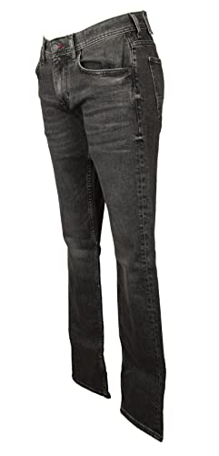 Tommy Hilfiger Men's Jeans Slim fit Stretch Trousers 5 Pockets Article XM0XM01688 Bleecker AG (as1, Waist_Inseam, Numeric_33, Numeric_32, Regular, Regular, 1B2 Agar Black, W 33 / L 32)