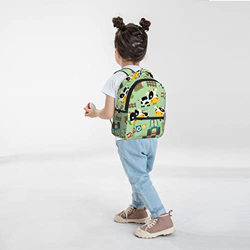 KiuLoam Funny Cow In Farm Yard Kids Backpacks For Toddler Boys And Girls Preschool Backpack With Chest Strap 12 Inch