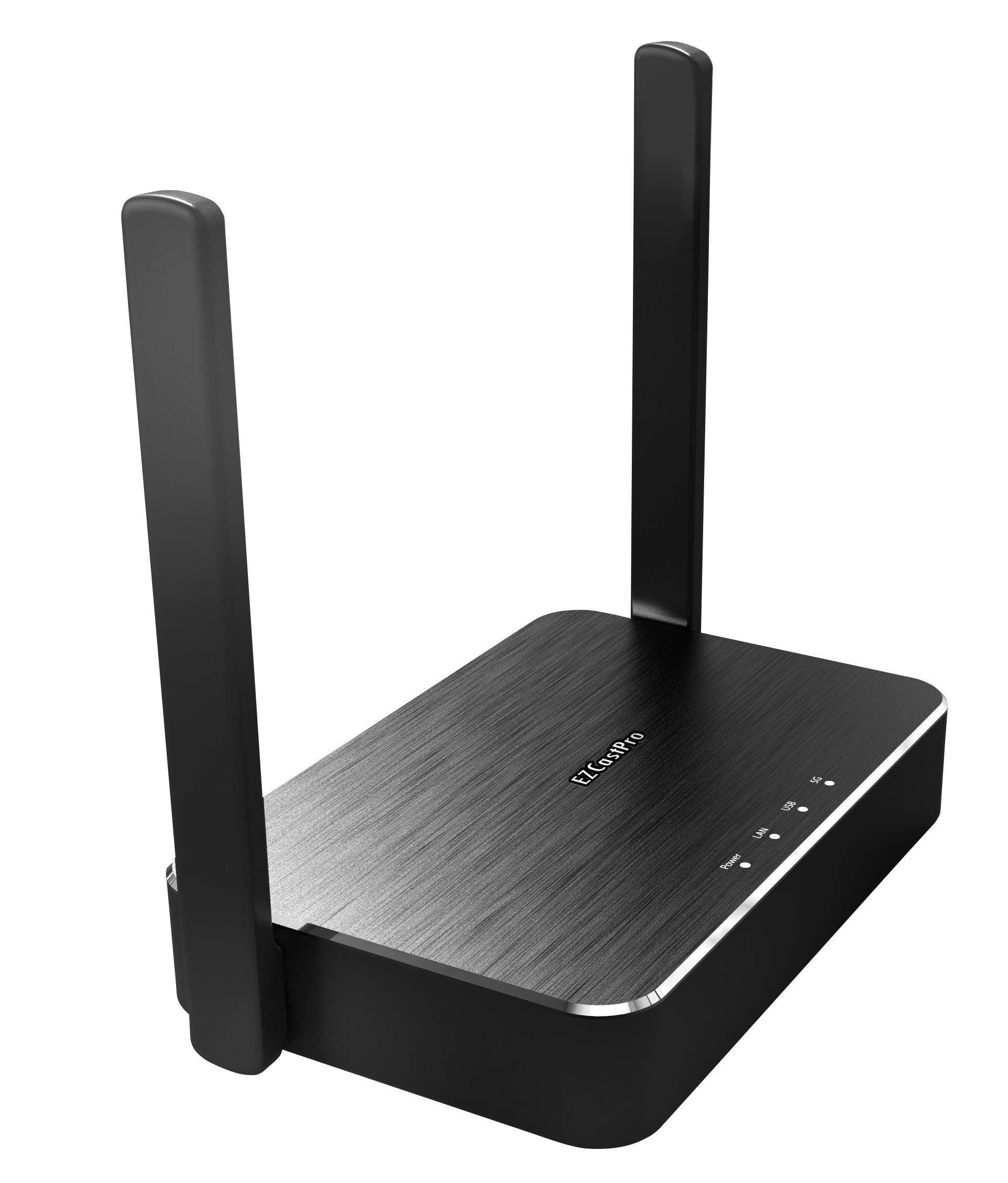 EZCast PRO Box II | 4K Receiver with Both 5Ghz WiFi and LAN Support, Wireless Presentation Streaming Airplay Miracast High Speed Box MIMO 2T2R WiFi HDMI, Supports 4 to 1 Split Screens