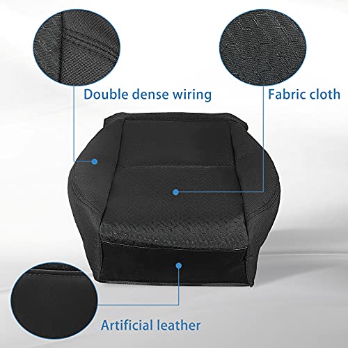 Driver Seat Cover Replacement Cloth for 2010 2011 2012 2013 2014 Chevy Silverado 1500 2500 HD 3500 HD Avalanche Suburban GMC Sierra Yukon XL - Replace 20833416 Front Bottom Cushion Cover Protector