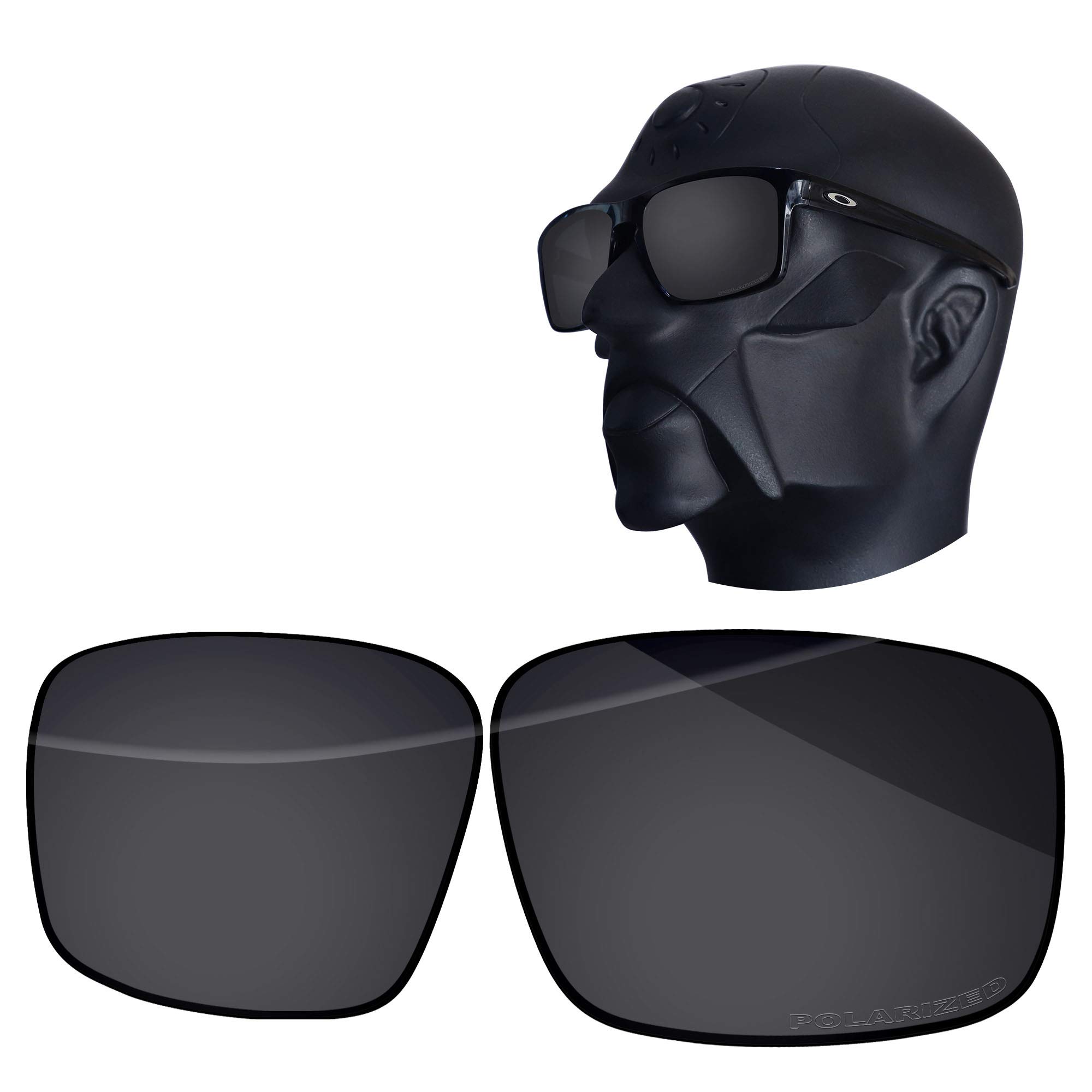 Ensky HardyShield Replacement Lenses for Oakley Sliver OO9262/OO9269/OO9246 Sunglasses - Coral Black