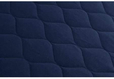 Dorel Home 6 Inch Polyester Filled Quilted Top Bunk Bed Mattress, Twin, Navy