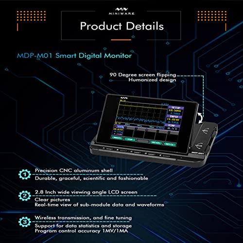 TOOLSAGE Variable DC Power Supply MDP-M01 Mini Digital Programmable Adjustable Linear Laboratory Power DC-DC CV CC Output 90W 30V 5A Meter Module