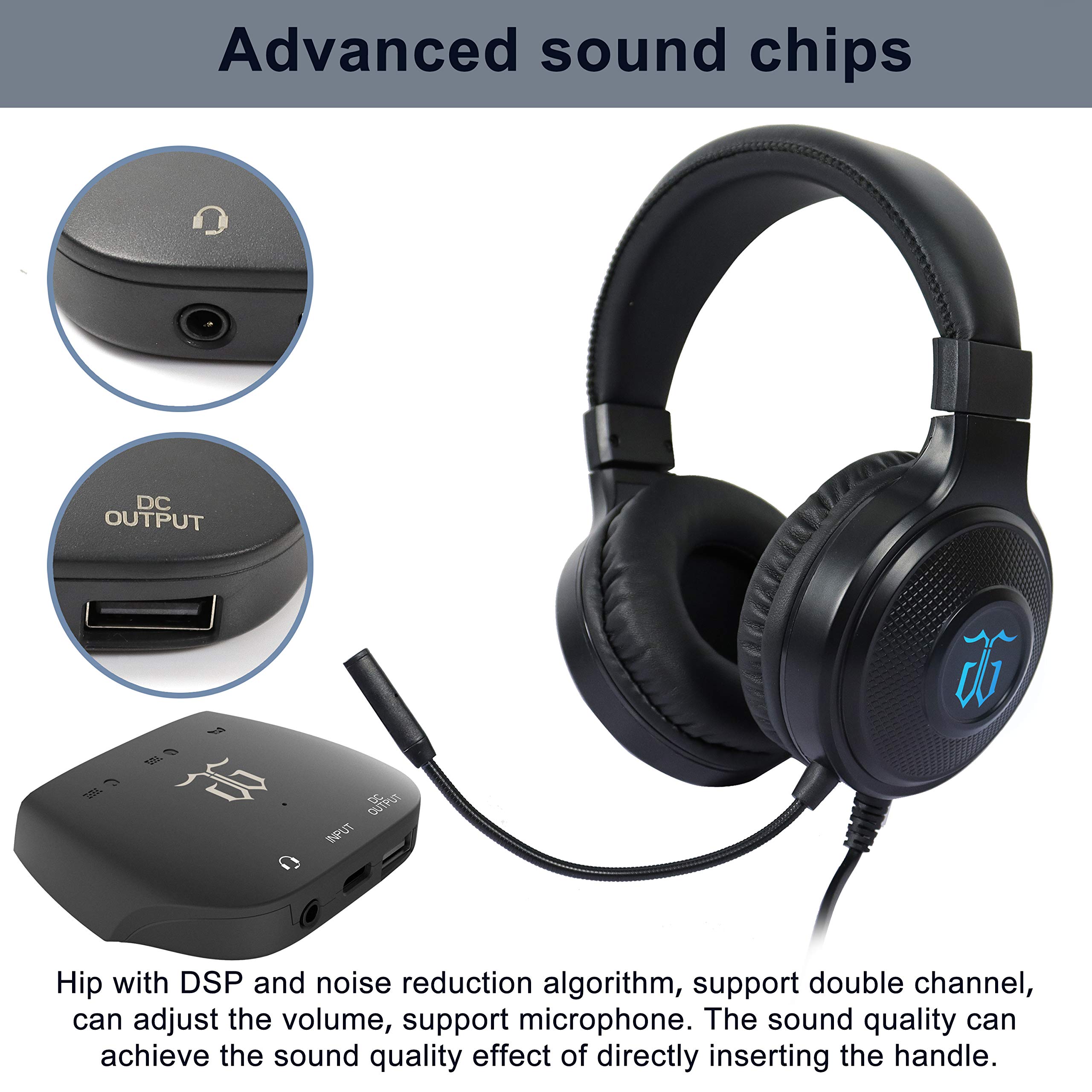 DGG [Support 3.5mm Headset] ST-C2 Keyboard and Mouse Converter Adapter for Switch/Xbox one/Xbox 360/PS4/PS3. Perfect for Games Like FPS,TPS,RPG and RTS,etc.