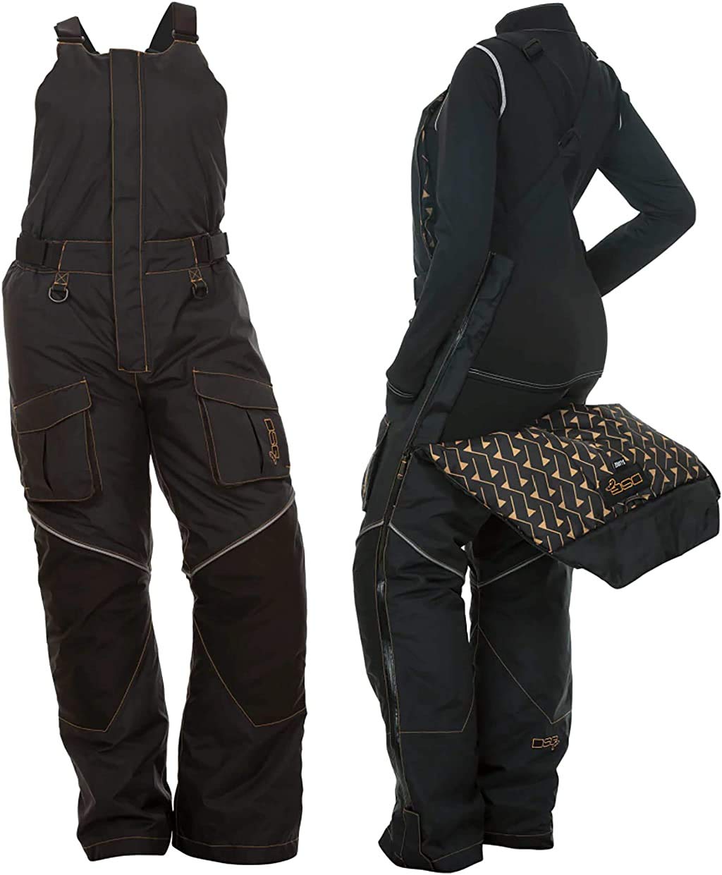 DSG Outerwear Women's Avid Ice Fishing Drop-Seat Bib - Black | X-Large