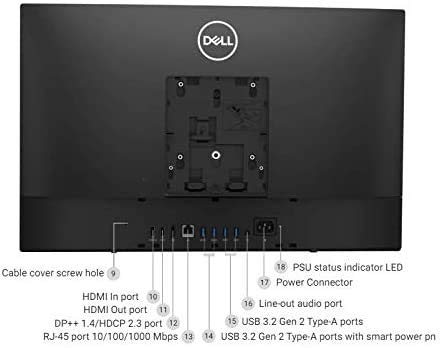 Dell OptiPlex 7000 7480 All-in-One Computer - Intel Core i7 10th Gen i7-10700 Octa-core (8 Core) 2.9GHz - 8GB RAM DDR4 SDRAM - 256GB SSD - 23.8" Full HD 1920 x 1080 No Display - Desktop (Renewed)