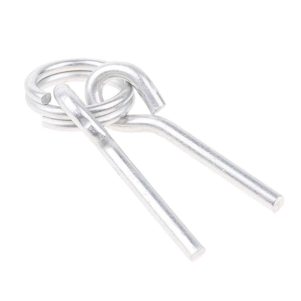 CUTICATE 4X Aluminum Alloy Tent Pole Rings & 2 Pins, Camping/Touring/Tent Awning Pole Repair Kit