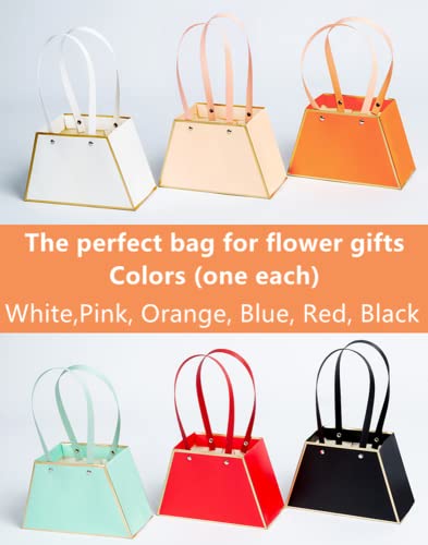XICHEN 6 Counts/Colors flower gift bag,Florist Bouquet Supplies,DIY Crafts,Gift Packaging or Gift Box Packaging, Waterproof Floral Wrapping