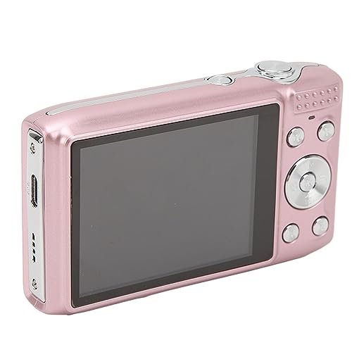 Digital Camera, Digital Video Camera Multifunction Face Recognition 16X 58M 4K Outdoor (Pink)