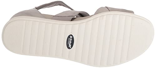 Dr. Scholl's Shoes Women's Golden Hour Platform Wedge Sandal,Soft Grey Microfiber,9