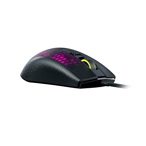 ROCCAT Pyro Mechanical Gaming Keyboard with RGB Lightning, Black (ROC-12-622) Burst Pro Lightweight Optical Gaming Mouse & ROCCAT Elo 7.1 USB Wired Surround Sound PC Gaming Headset