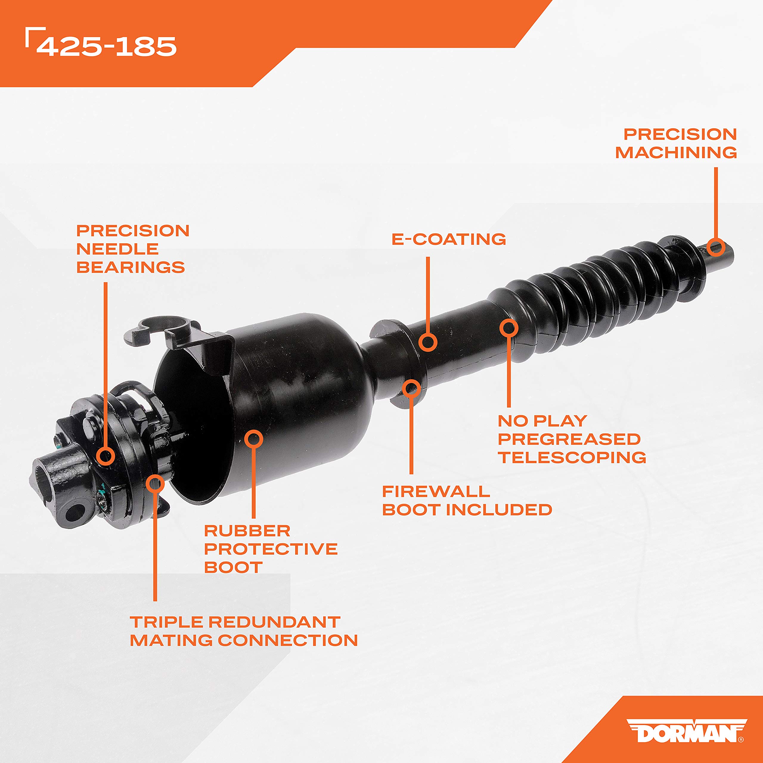 Dorman 425-185 Steering Shaft Compatible with Select Cadillac / Chevrolet / GMC Models