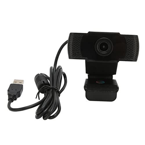 Jeanoko USB Webcam, 1920x1080 PC Camera Noise Reduction CMOS Imaging Sensor Plgu and Play Widely Compatible for Laptop