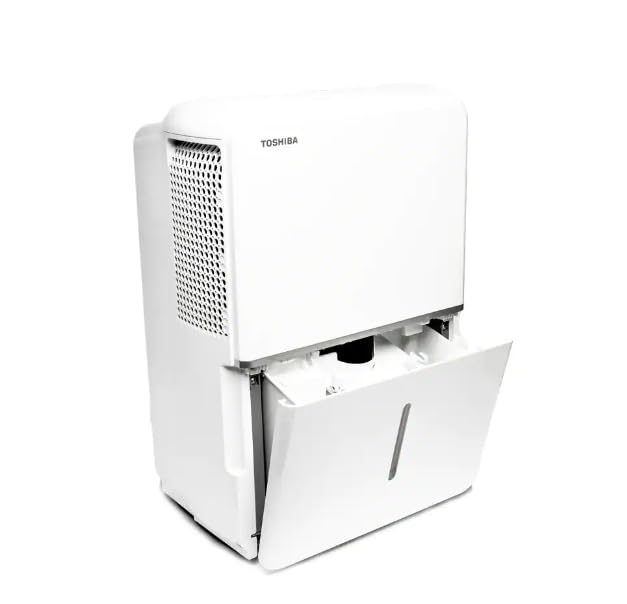 Toshiba 50-Pint 115-Volt ENERGY STAR MOST EFFICIENT Dehumidifier with Continuous Operation Function covers up to 4,500 sq. ft. TDDP5013ES2 w/ 1 Year Extended CPS Warranty Included (Renewed)