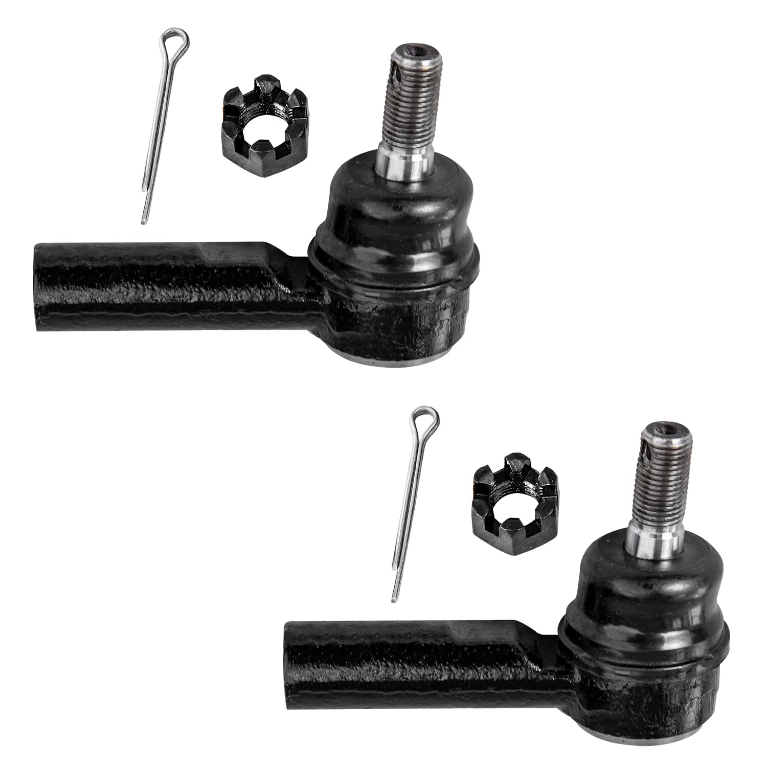 Detroit Axle - Front End 12pc Suspension Kit for Toyota Corolla Chevrolet Geo Prizm, 2 Lower Control Arms 2 Ball Joints 4 Inner & Outer Tie Rods 2 Boots 2 Sway Bars Replacement